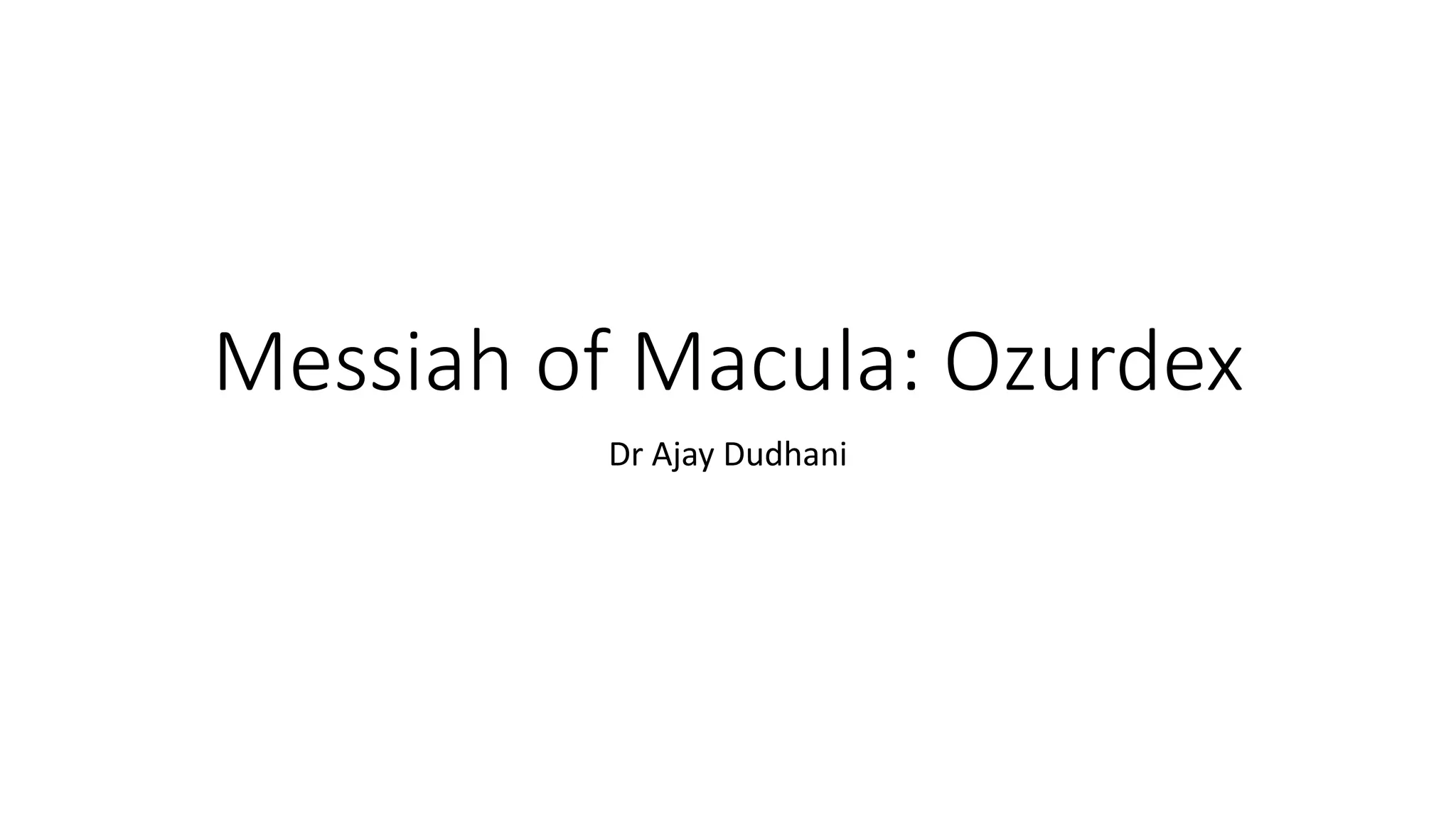 Messaih of macula FOR DME | PPT