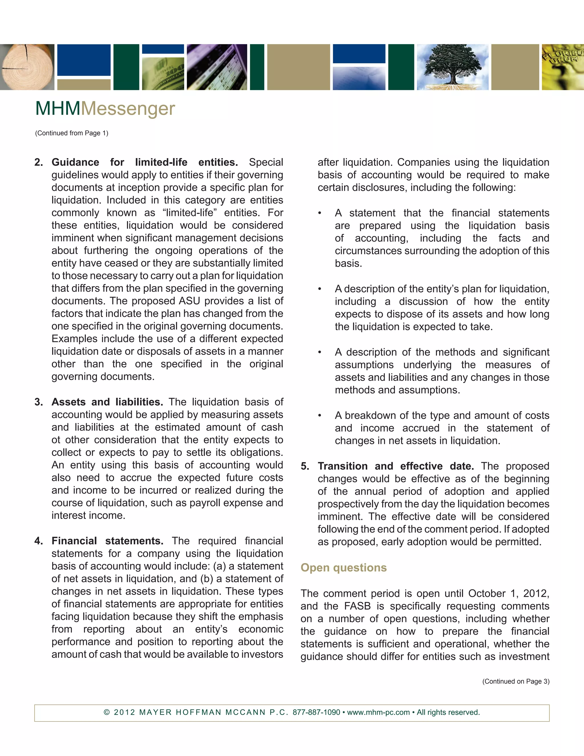 Liquidation Basis of Accounting | PDF