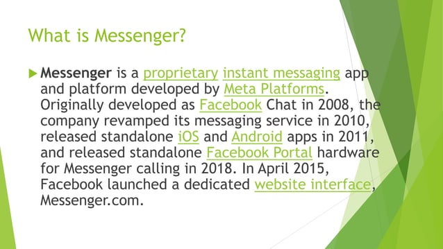 MESSENGER (Anthony).pptx | Social Networking | Internet