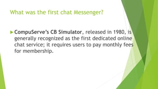 MESSENGER (Anthony).pptx | Social Networking | Internet