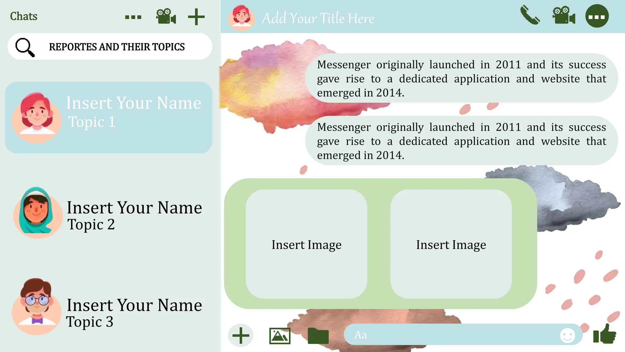 messenger theme for powerpoint u can use aesthetic.pptx
