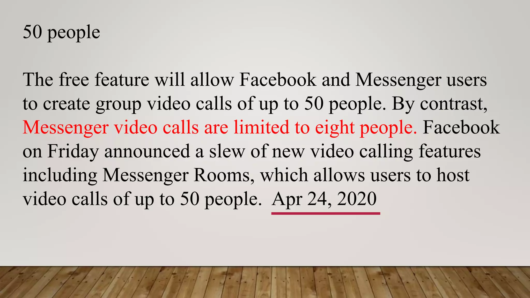 Messenger video call tutorial | PPTX | Web Conferencing | Computer Software and Applications