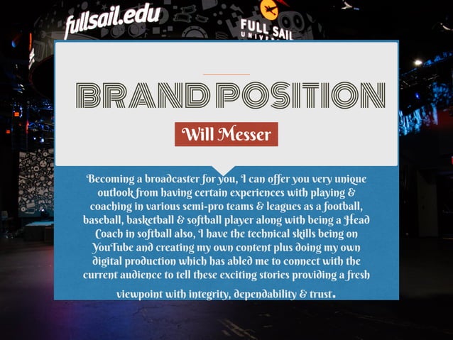 Personal Brand Exploration-William Messer | PPT