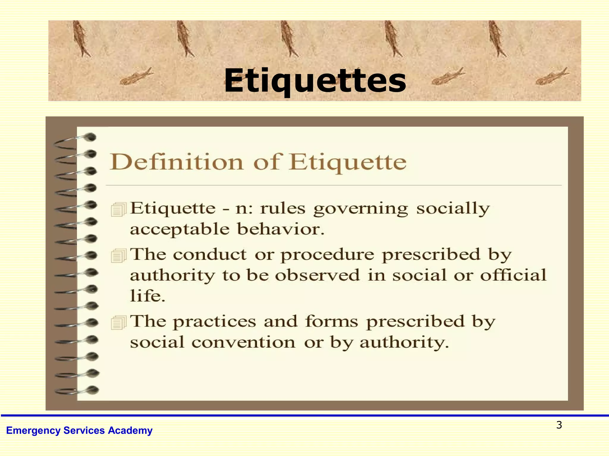 Mess etiquettes | PPT