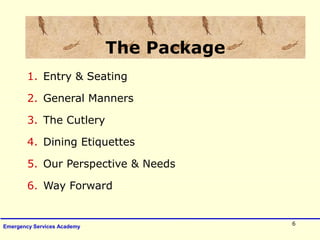 Mess etiquettes | PPT