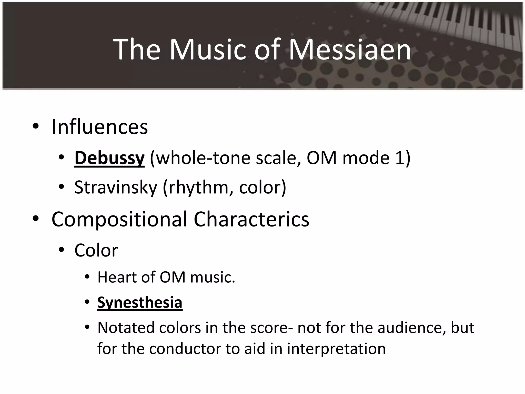 Messiaen presentation | PPTX