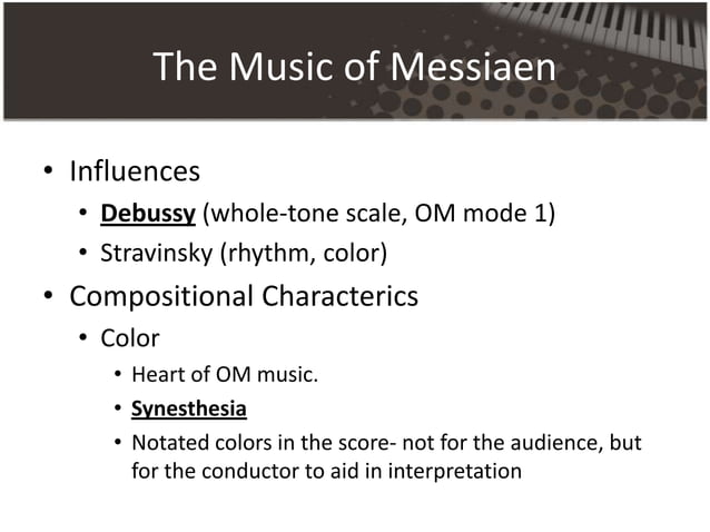Messiaen presentation | PPTX