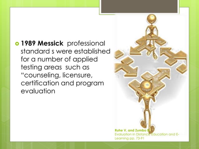 Messick’s framework | PPTX | Standardized Testing | Educational Assessment