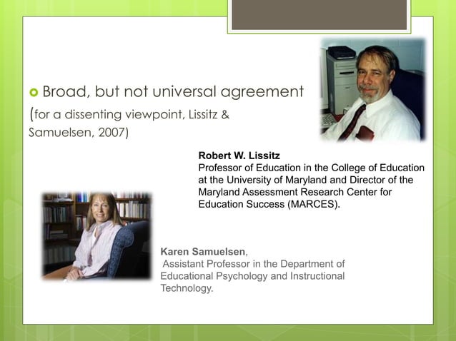 Messick’s framework | PPTX | Standardized Testing | Educational Assessment