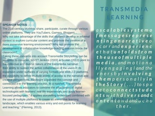 Learning Opportunities & Challenges in a Transmedia Storyworld | PDF ...