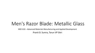 Men's razor blade metallic glass | PPTX