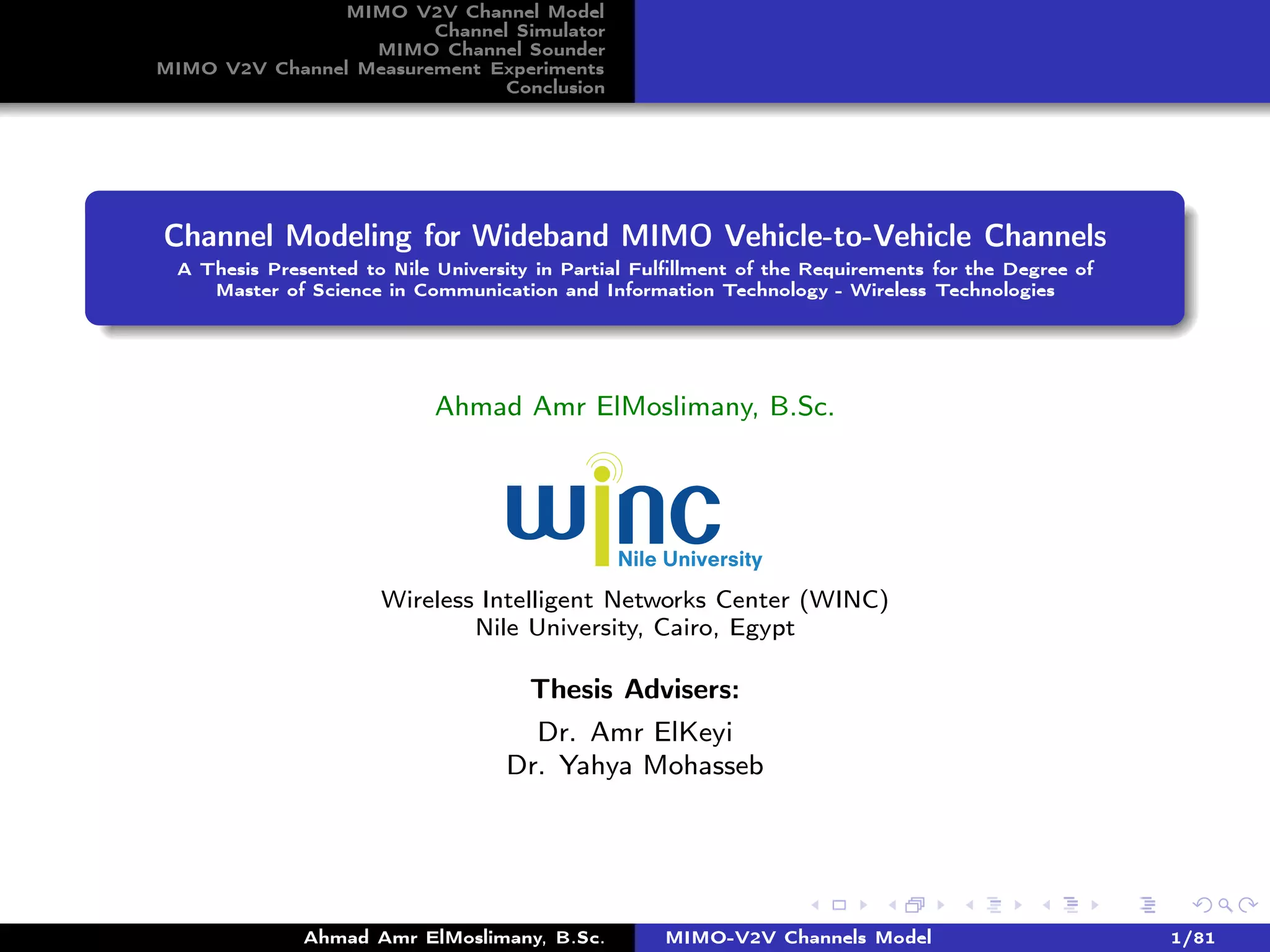 Channel Modeling for Wideband MIMO Vehicle-to-Vehicle Channels | PDF