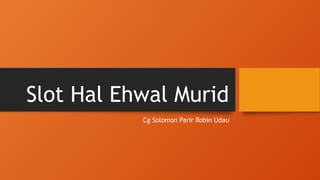 Mesyuarat jawatankluasa hal ehwal murid sekolah | PPTX