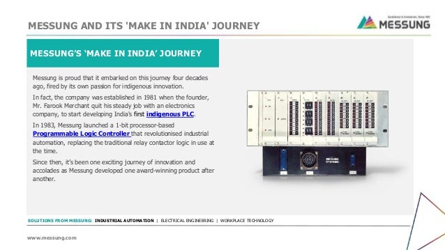MESSUNG AND ITS'MAKE IN INDIA' JOURNEY | PPT