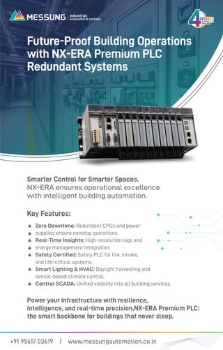 Future-Proof building Operations With NX-ERA Premium PLC Redundant Systems | PDF