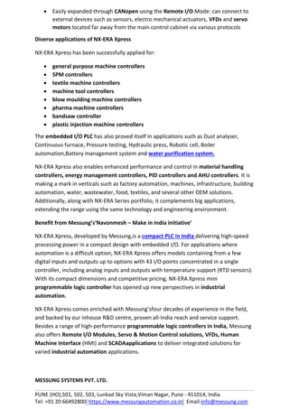 MESSUNG INDIGENOUS INNOVATION AT WORK : NX-ERA XPRESS | PDF