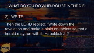 Messy #5 what do you do in the dip? | PDF