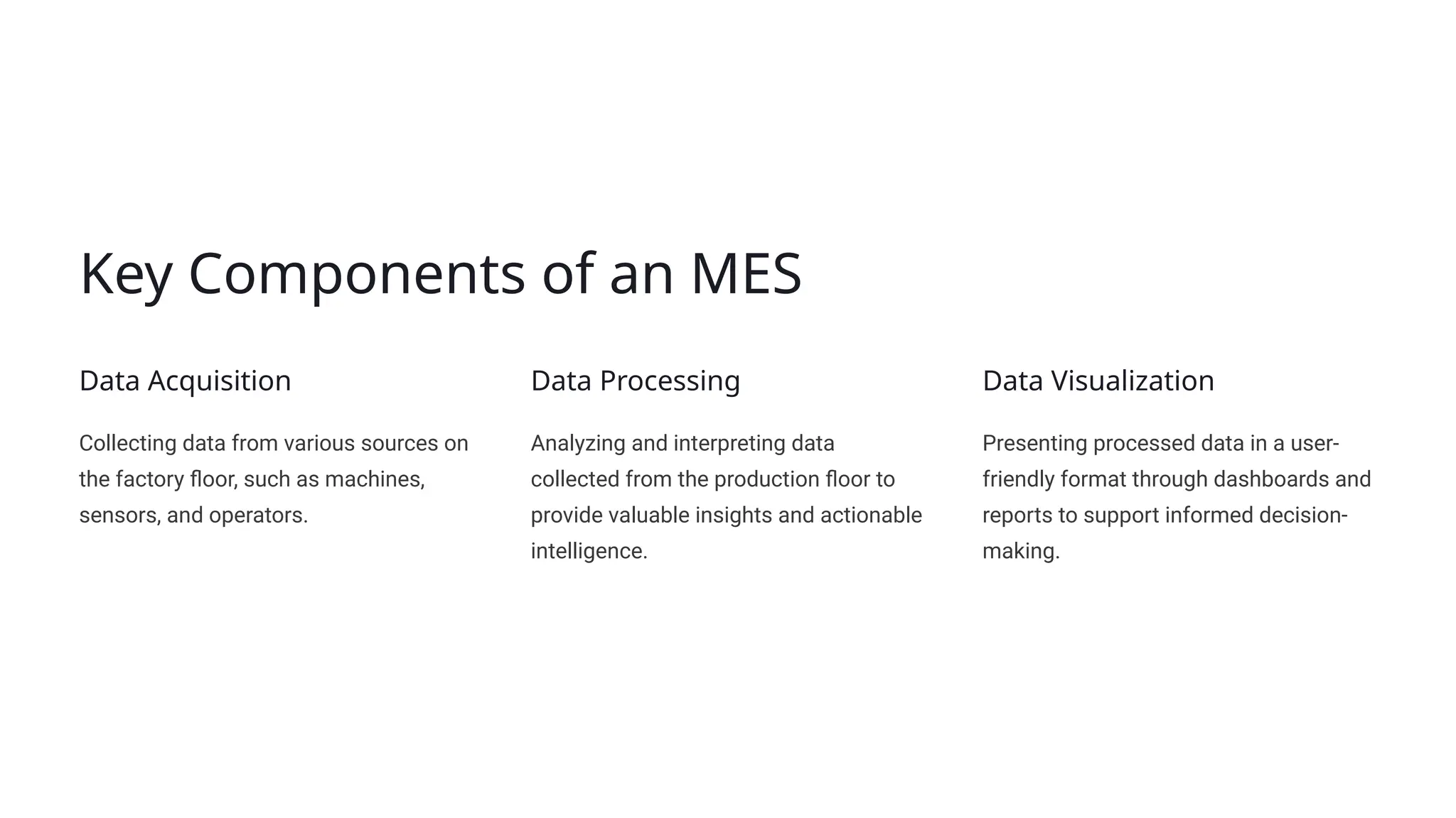 Introduction to MES System Introduction to MES System | PPTX