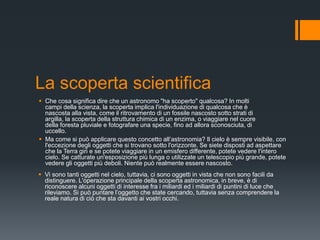 Mestiere di astronomo | PPTX | Space and Astronomy | Science