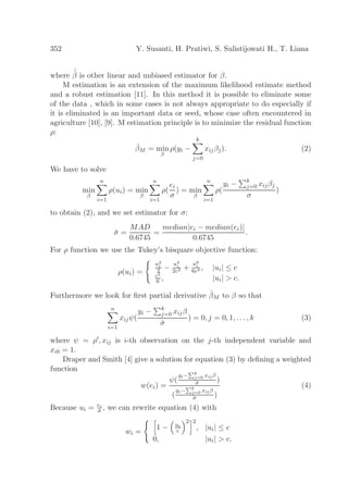 M estimation, s estimation, and mm estimation in robust regression ...