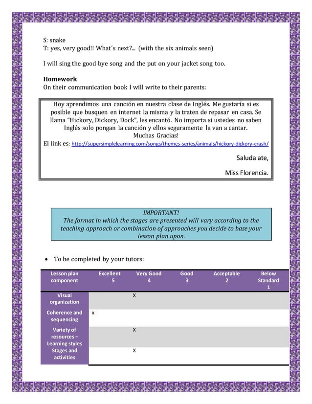 Mestre lesson plan1 - passed | DOCX | Education