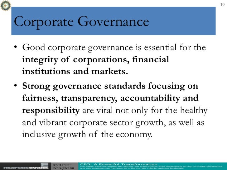 CORPORATE GOVERNANCE AND ETHICS