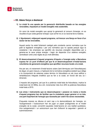 Mesura d'impuls a la generació d'energia solar a Barcelona | PDF