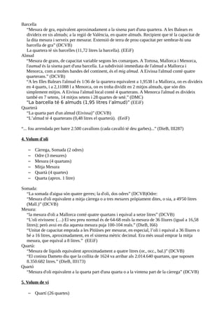 Mesures tradicionals | PDF