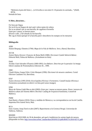 Mesures tradicionals | PDF