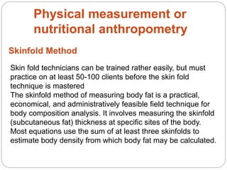 Mesurment of body composition | PPTX