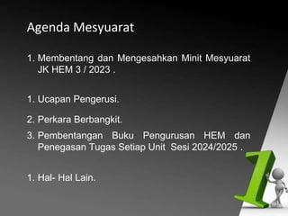 Mesyuarat Unit Induk Hal Ehwal Murid SKS 1/2024 | PPTX