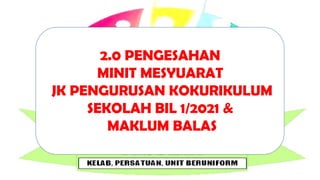 MESY JK PENGURUSAN KOKURIKULUM SEKOLAH BIL2 2021.pptx