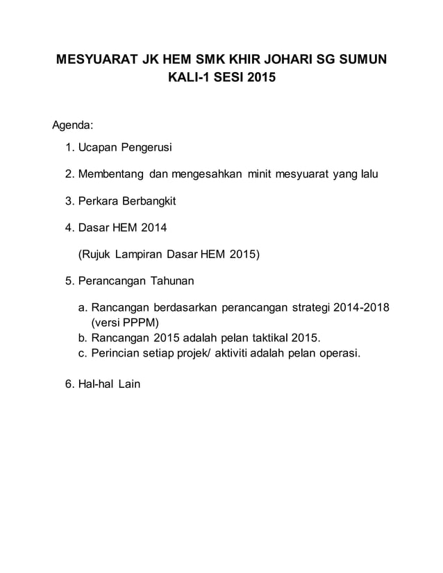 Dasar Pengurusan HEM | DOCX