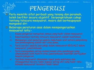 Mengendalikan Mesyuarat | PPTX
