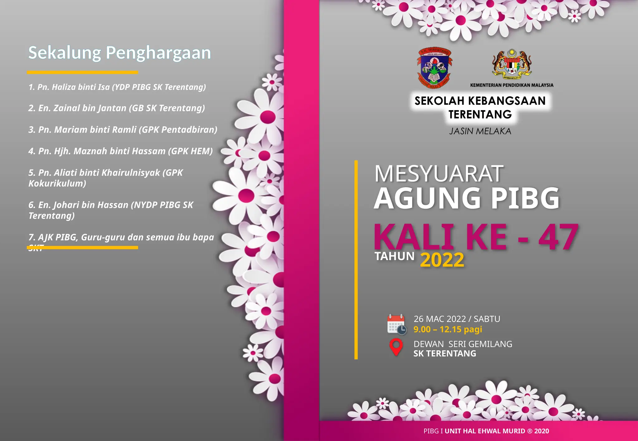 Mesyuarat Agung PIBG SK TERENTANG HEBAT. | PPTX