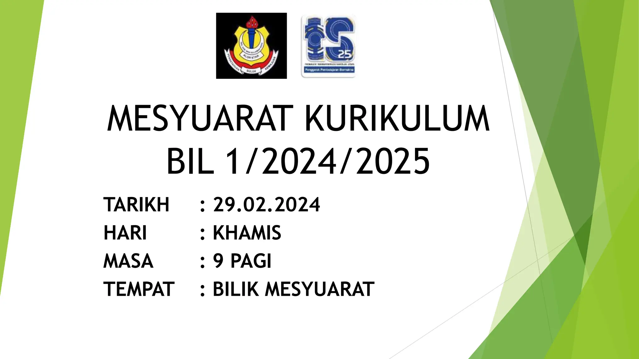 MESYUARAT KURIKULUM BIL 1 USTAZAH NORIZAWATI.pptx