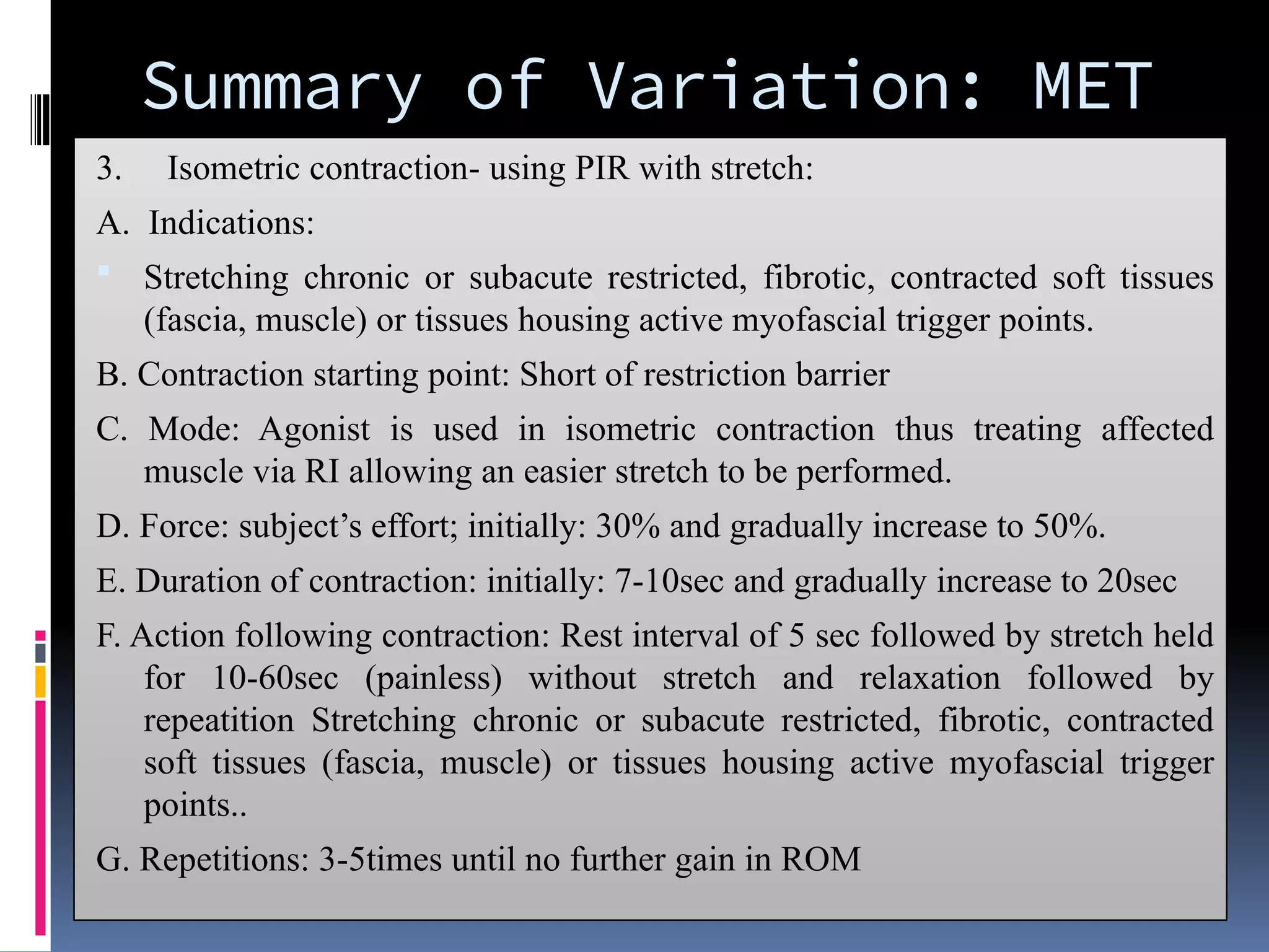 MET: Muscle Energy Technique | PDF