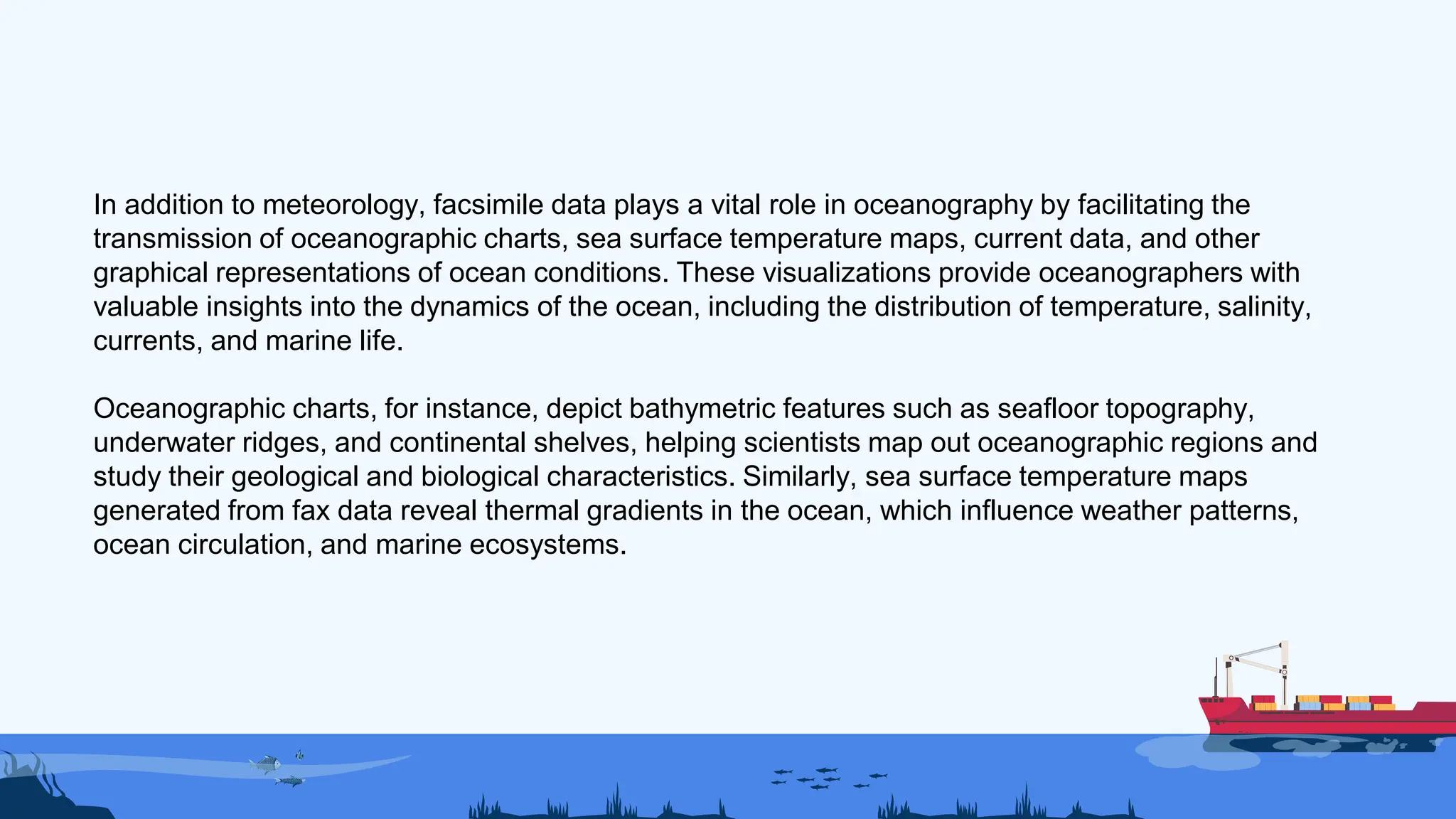 Meteorology and Oceanography in the modern world | PPTX