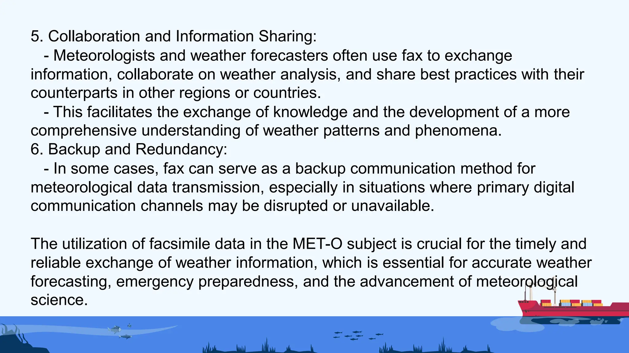 Meteorology and Oceanography in the modern world | PPTX