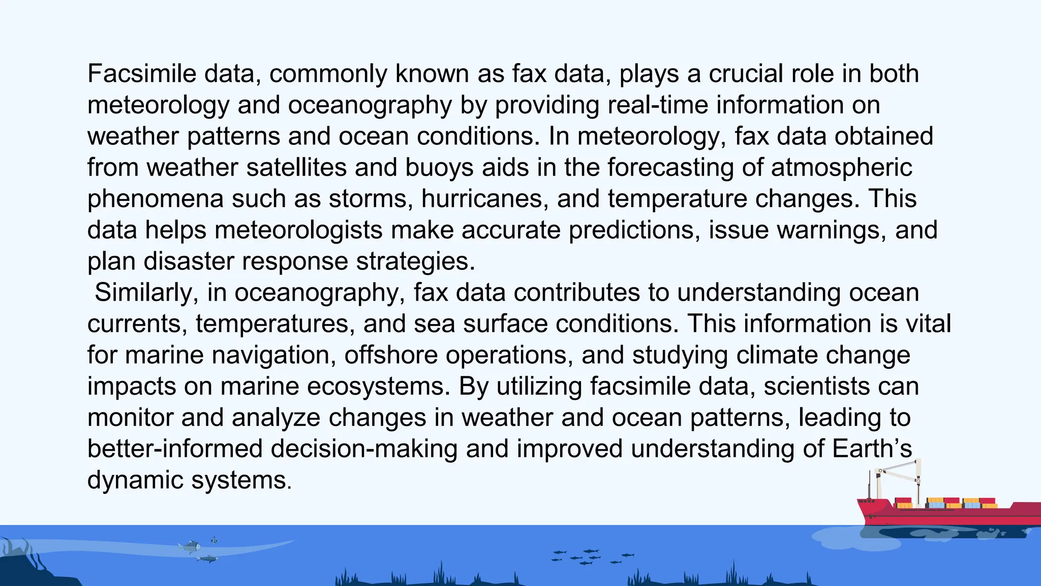 Meteorology and Oceanography in the modern world | PPTX