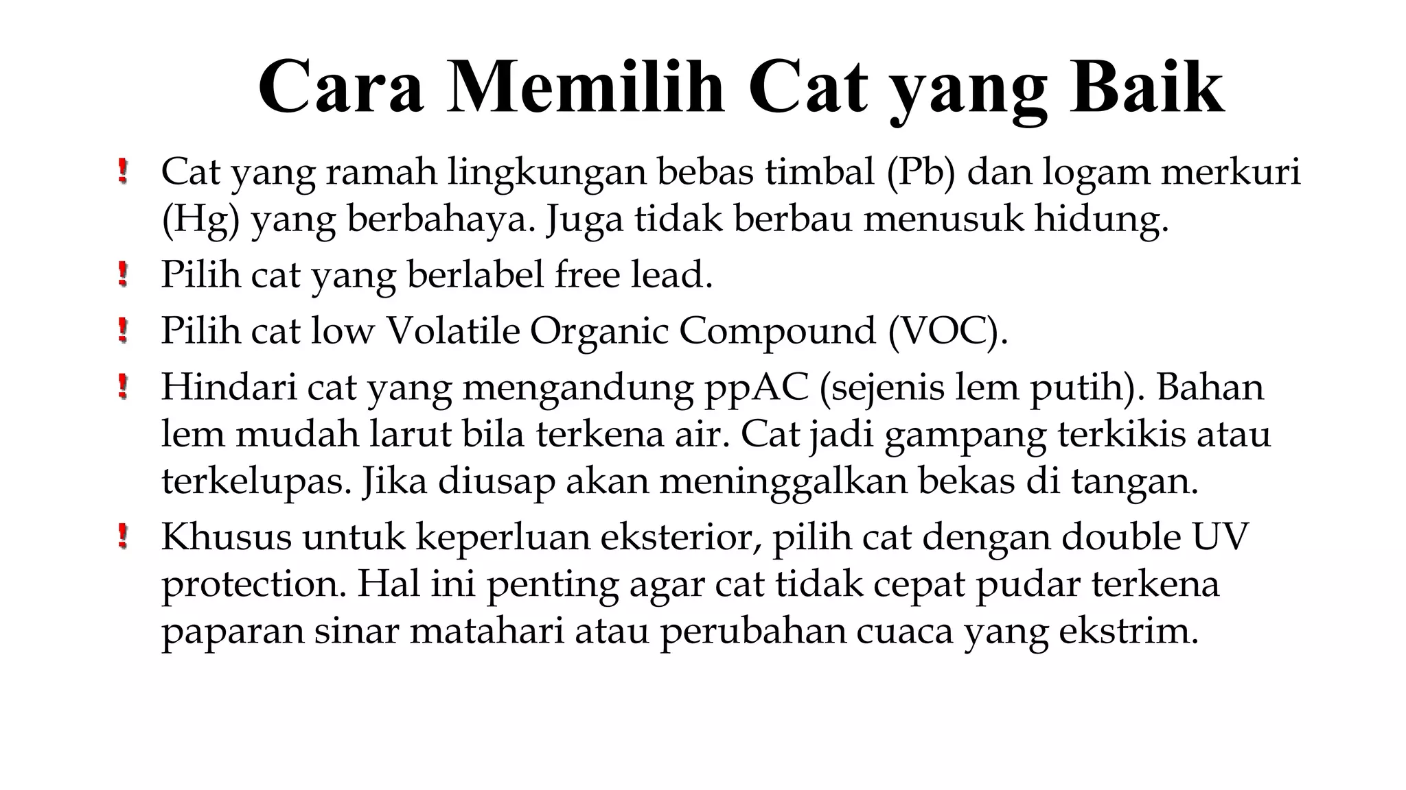 Kimia dalam industri (Cat) - Update slide 1 Oktober 2019 | PPTX