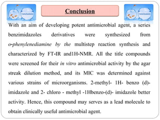 Synthesis, characterization and biological evaluation of benzimidazoles ...