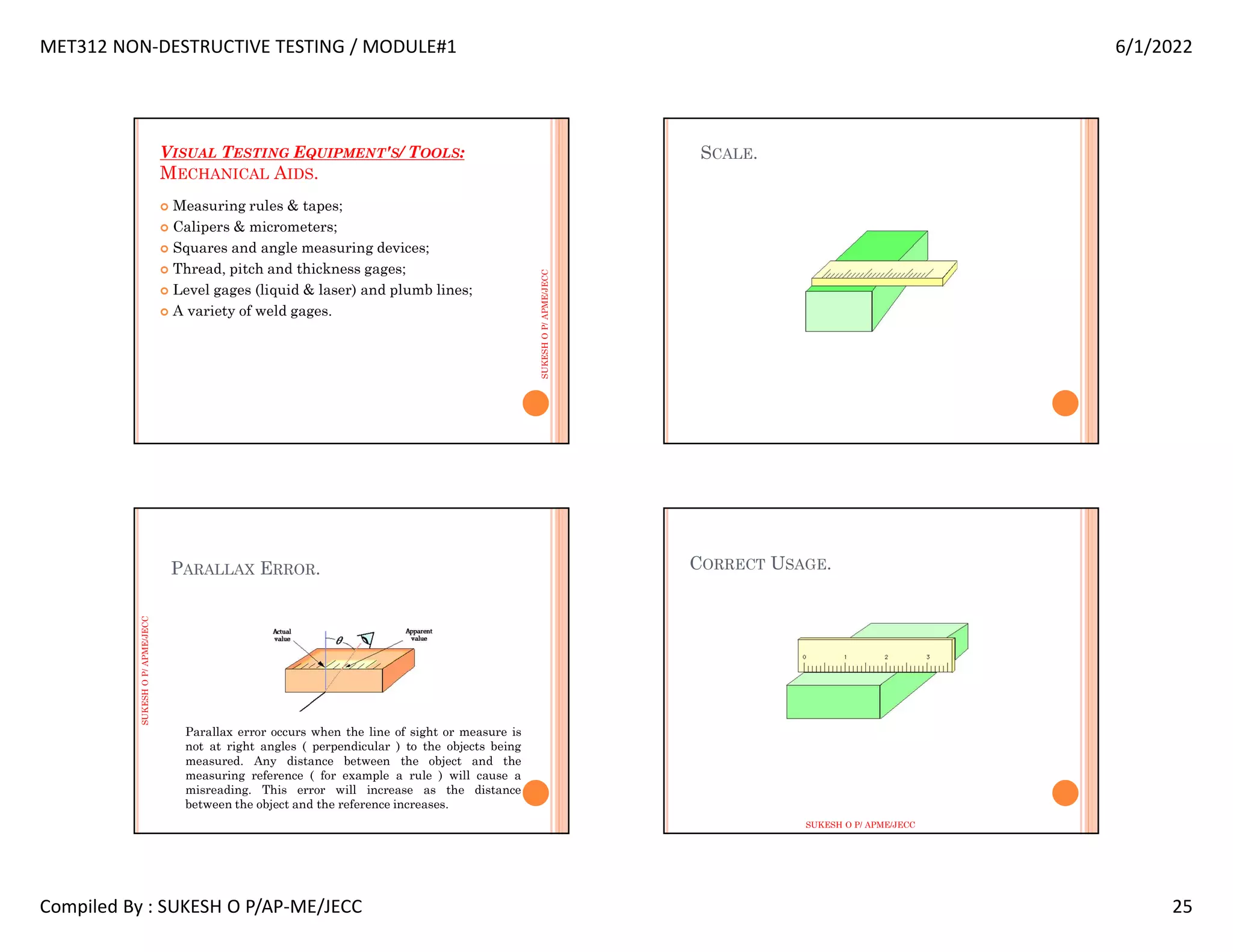 NDT_Introduction & Visual InspectionModule-1 | PDF