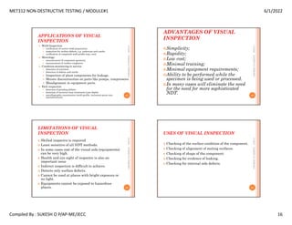 NDT_Introduction & Visual InspectionModule-1 | PPT