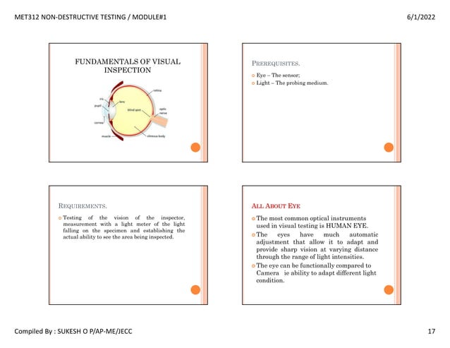 NDT_Introduction & Visual InspectionModule-1 | PDF
