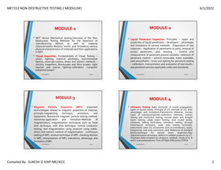 NDT_Introduction & Visual InspectionModule-1 | PPT