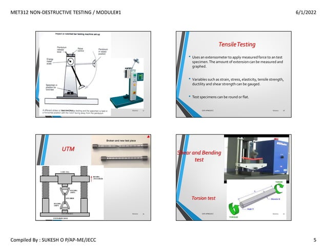 NDT_Introduction & Visual InspectionModule-1 | PDF