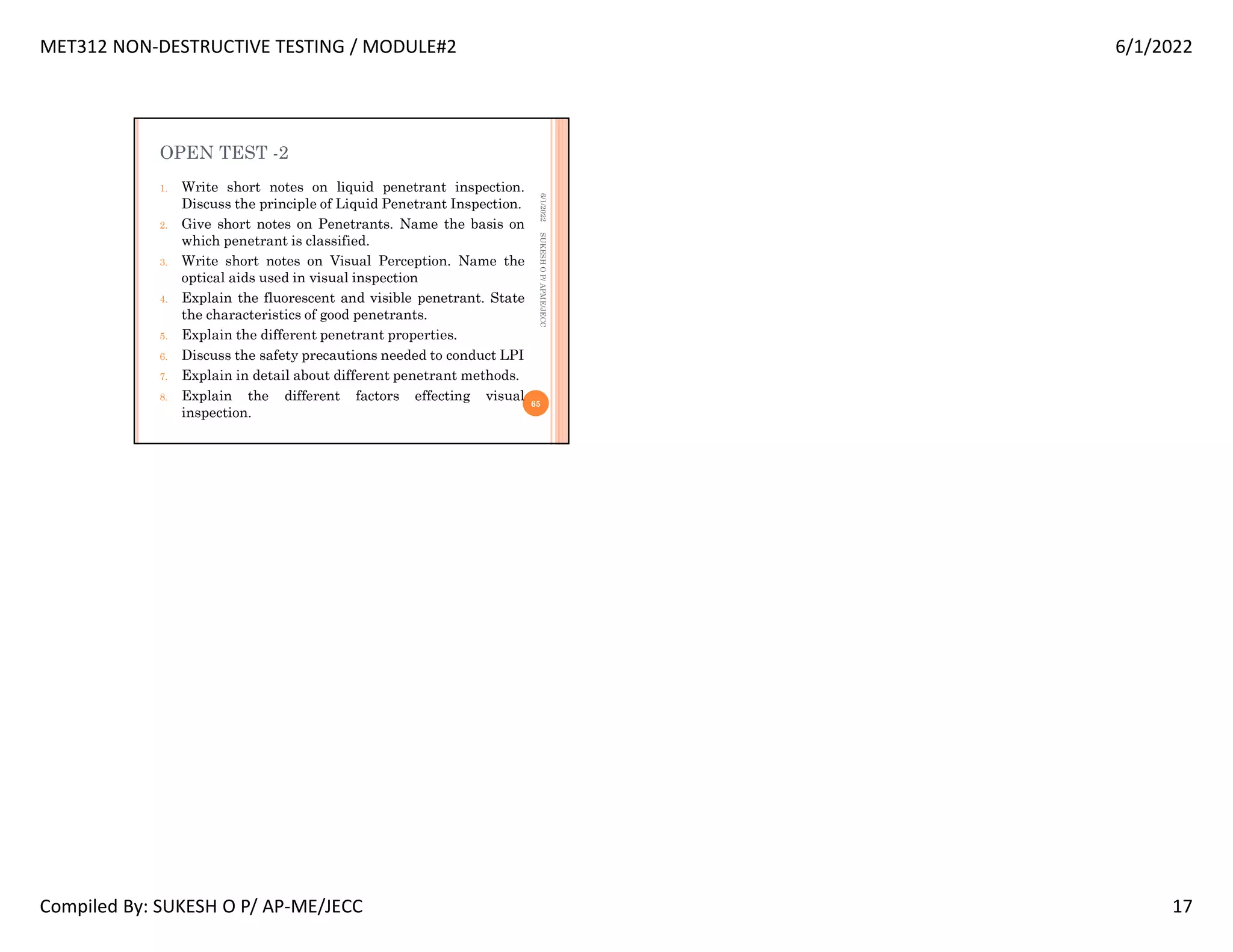 LPI_Liquid Penetrant Inspection | PDF