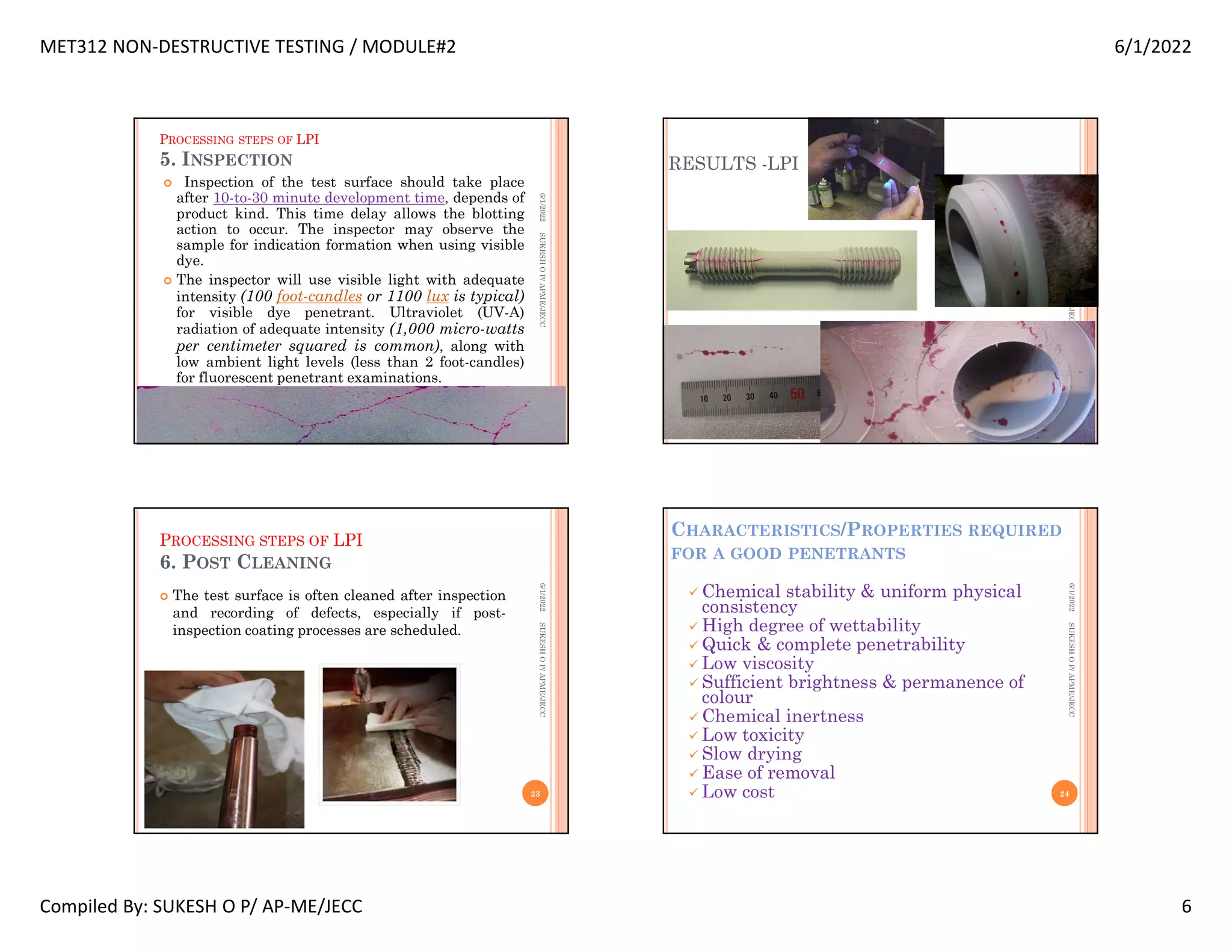 LPI_Liquid Penetrant Inspection | PDF