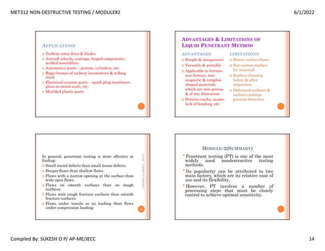 LPI_Liquid Penetrant Inspection | PDF